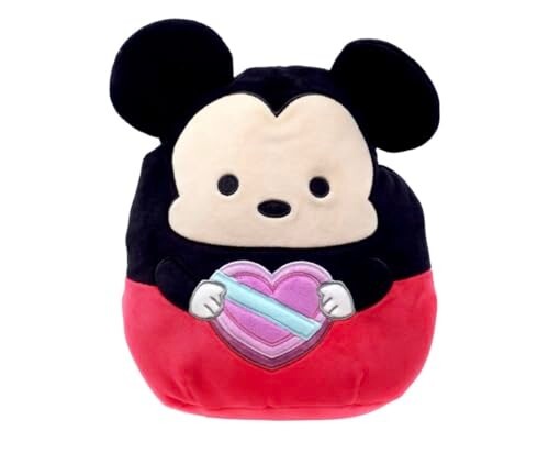 Original Squishmallows Disney Mickey Mouse Valentine 8 In Squishy Soft ...