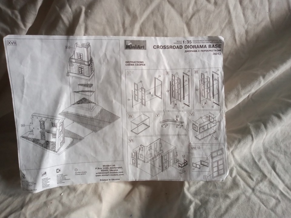 Miniart 1/35 scale crossroads diorama base kit used incomplete | eBay UK