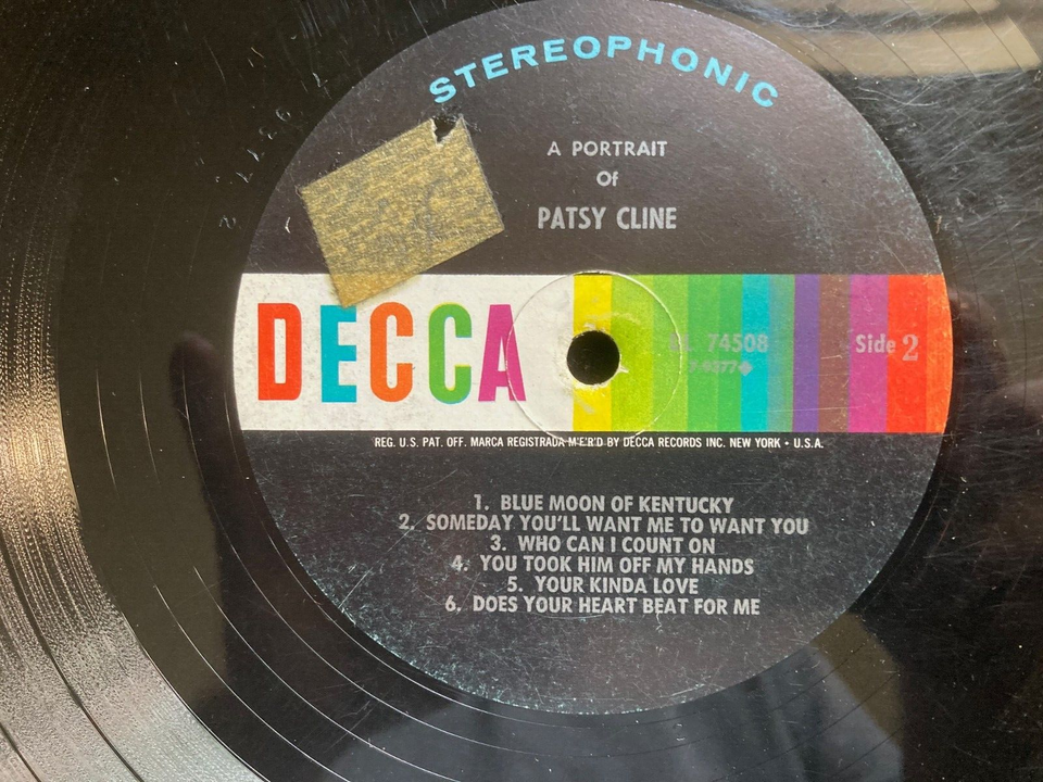 Patsy Cline A Portrait Vinyl 12" Record 1980 Country MCA VRAD13 VG ...