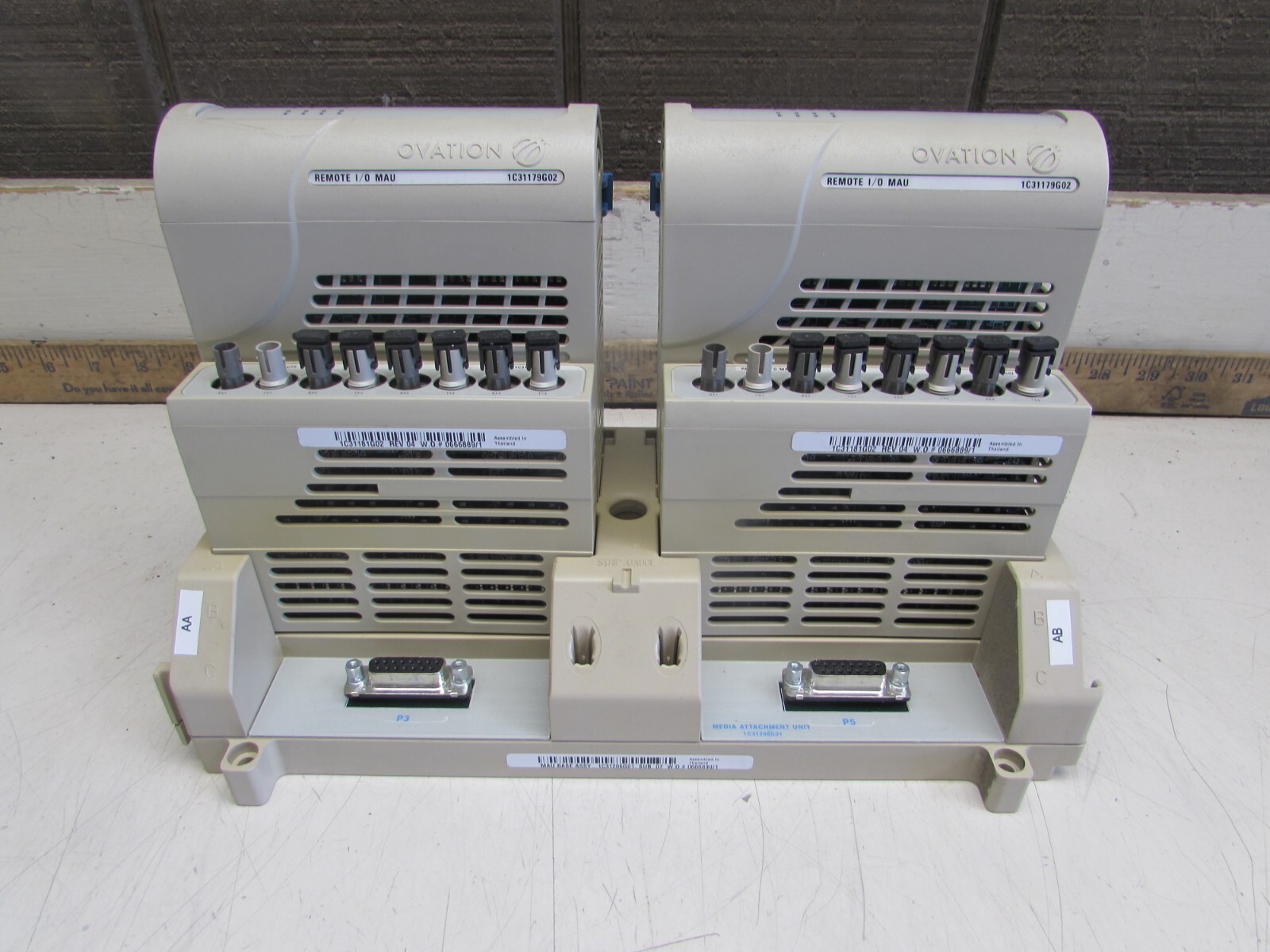 2-OVATION 1C31179G02 , REMOTE I/O MAU & 2-1C31181G02, w/BASE,TAKEOUT ...