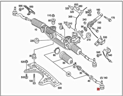 Genuine MERCEDES BBDC C219 S211 W211 CLS C219 Tie rod 2113302703 | eBay