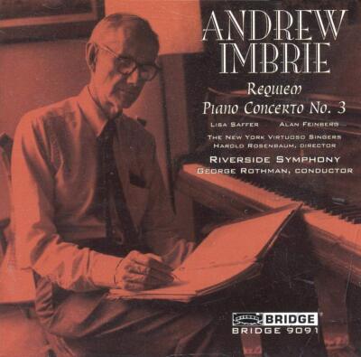 Andrew Imbrie Requiem Piano Concerto No 3 CD | eBay