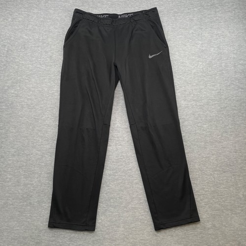 Nike Joggers Men Large Black Therma Dri Fit Fleece Pants Sweatpants ...