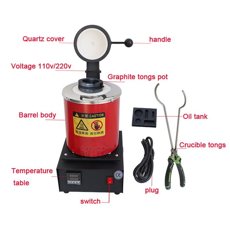 Temperature and Aluminum Melting Furnace Casting Mini Melting Furnace ...