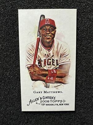 GARY MATTHEWS #132 2008 Topps Allen & Ginter's Mini A&G Back Los ...