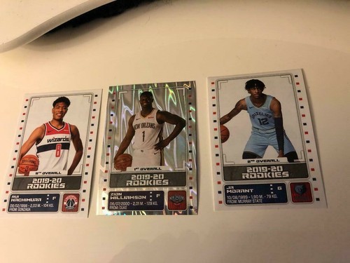 PANINI ZION WILLIAMSON ROOKIE JA MORANT RUI HACHIMURA STICKERS NBA 2019 ...