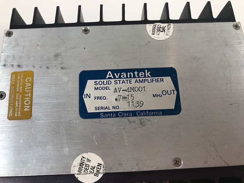 Avantek AV-4M001 Solid State Amplifier | eBay