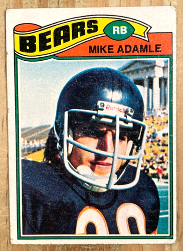 1977 TOPPS MIKE ADAMLE CARD#481 KC CHIEFS NEW YORK JETS CHICAGO BEARS ...
