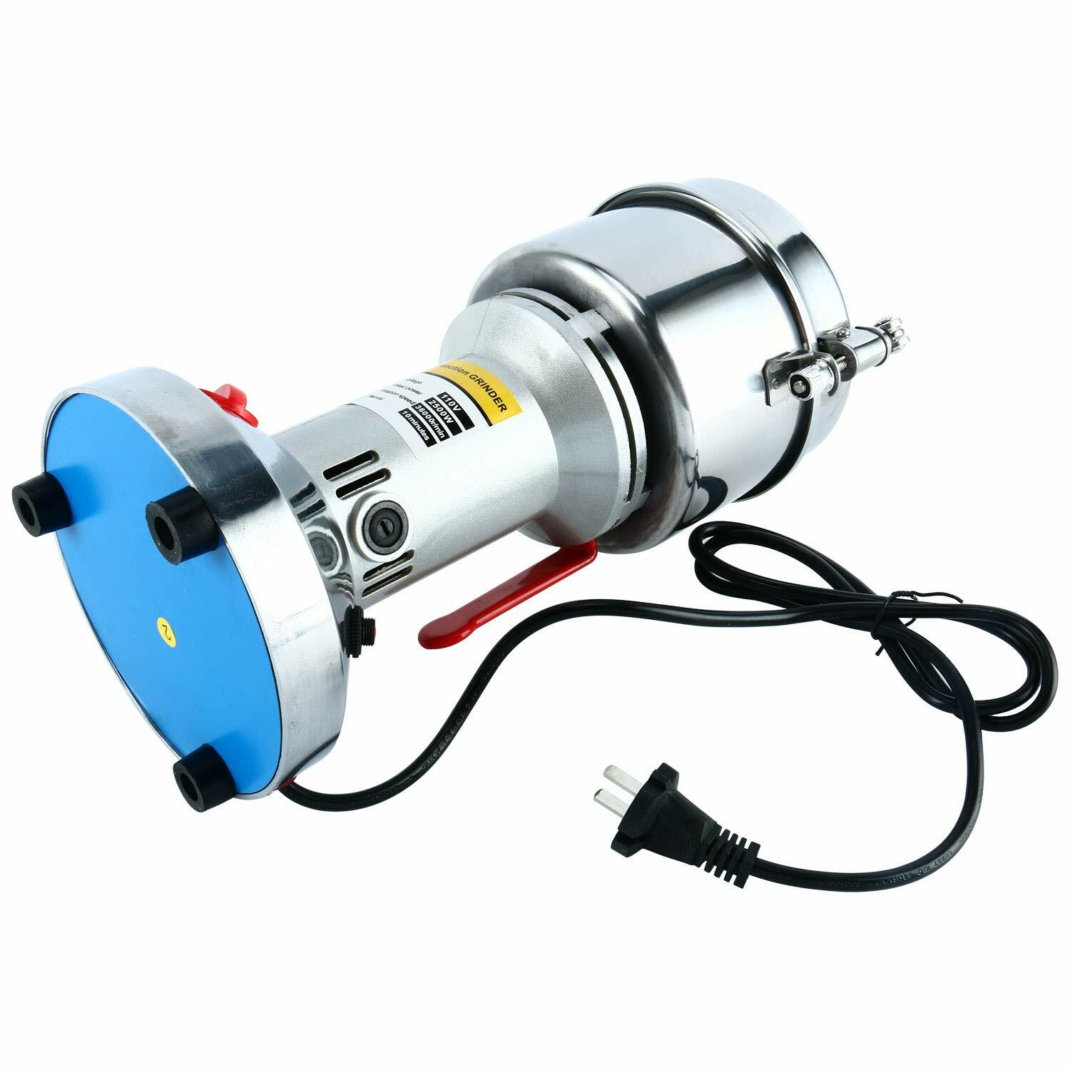 110V Electric Grain Grinder 500g Stainless Steel Corn Herb Spice Powder ...