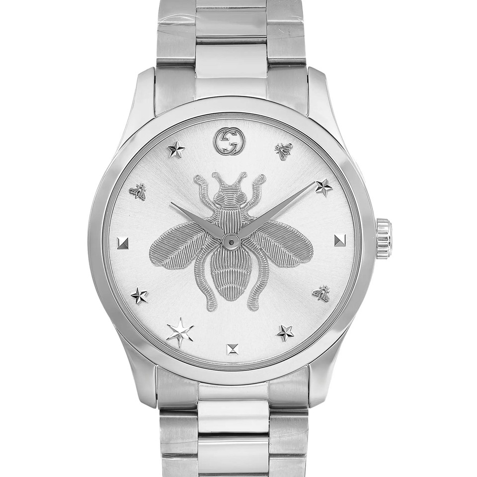 Gucci G-Timeless Silver Dial Quartz Ladies Watch YA1264126 | eBay
