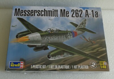 2013 NEW REVELL MESSERSCHMITT ME 262 A-1A WWII GERMAN MODEL KIT 1:48 85 ...