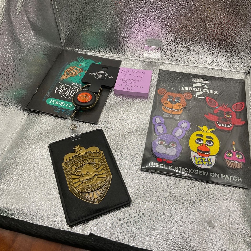 NEW Universal HHN Five Nights at Freddy's FNAF ID Badge + Patch’s ...