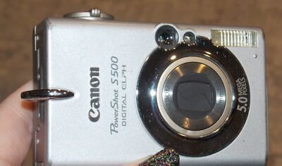 Canon PowerShot S500 Digital ELPH Compact 5.0 Mega Pixels Camera | eBay