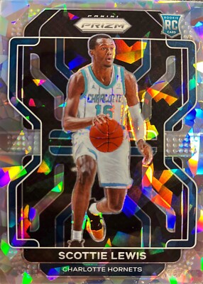 Scottie Lewis Prizm 21-22 #287 Ice Prizm Rookie Card Charlotte Hornets ...