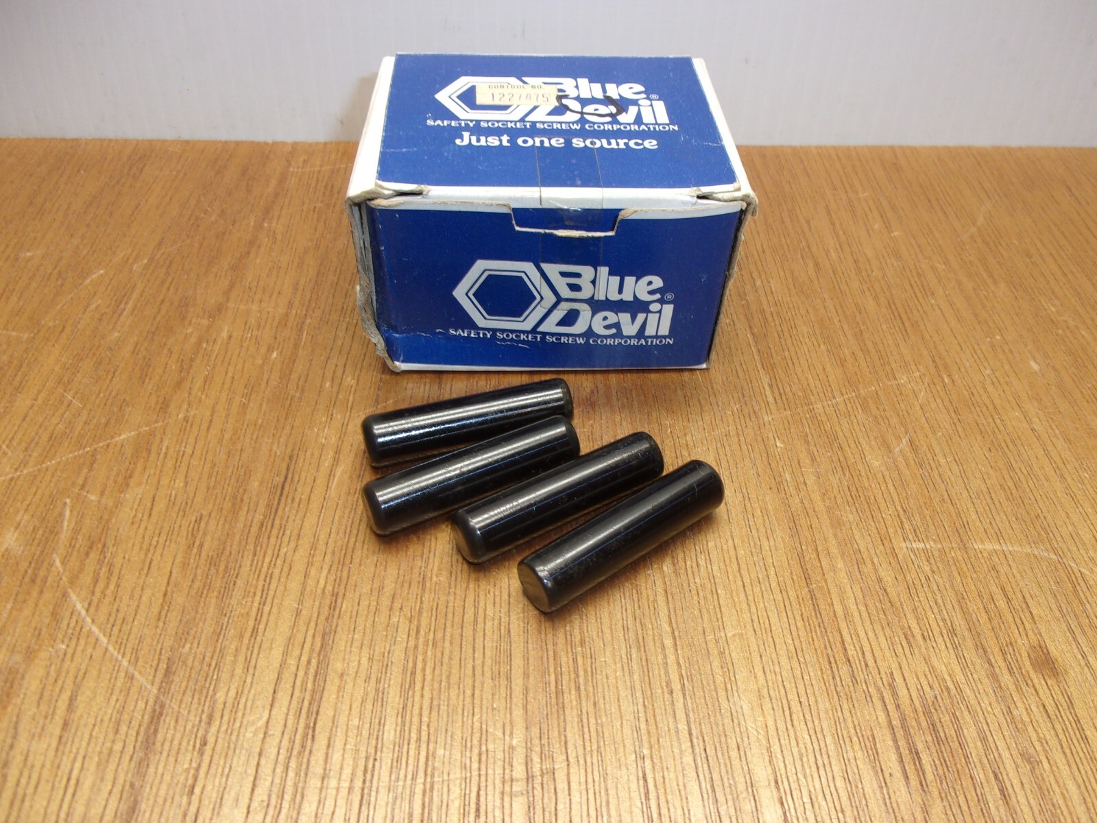 (Qty.4) 7/16" X 1-3/4" Dowel Pins Blue Devil Black Oxide Alloy Steel ...