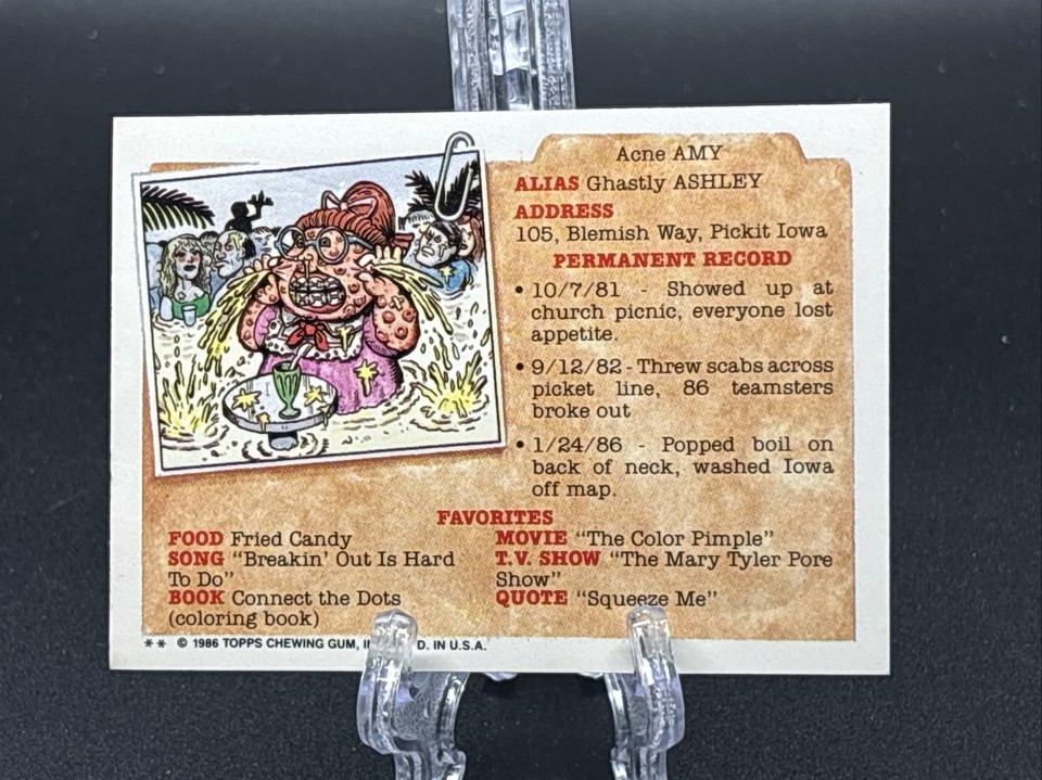 1986 Topps Garbage Pail Kid Earl Painting R27375 | eBay