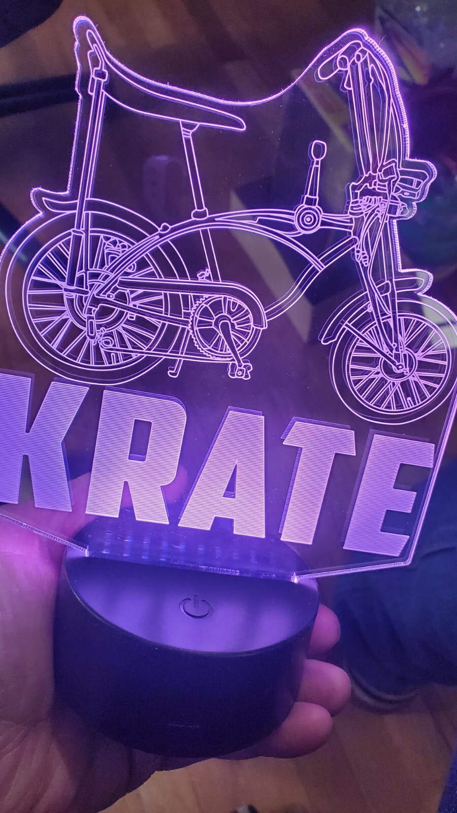 SCHWINN Sting-ray Krate 1970-73 3D Bar Light 7 Different Color Change ...