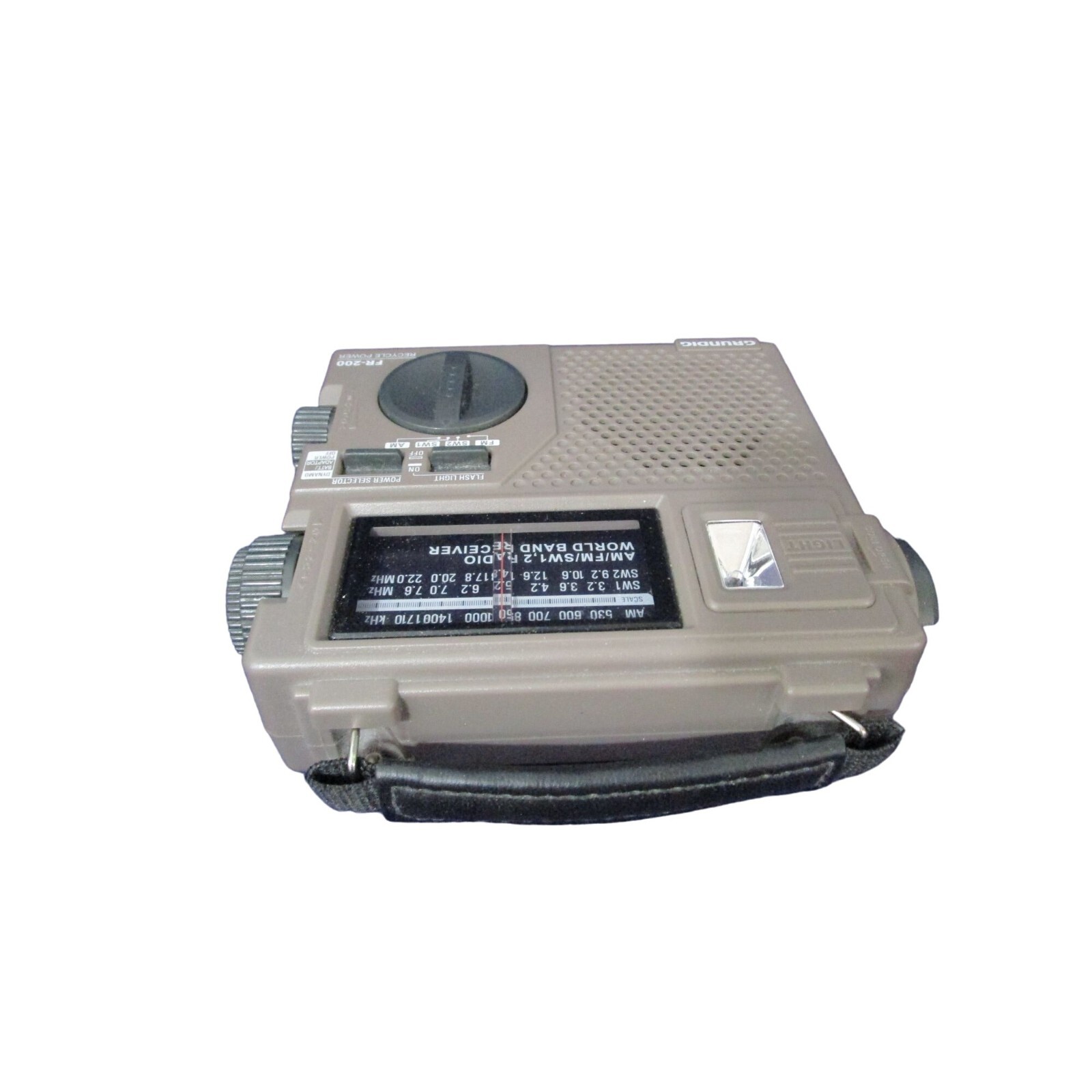 Grundig FR200 World Band Receiver AM/FM/SW1/SW2 Radio Flashlight Winds ...