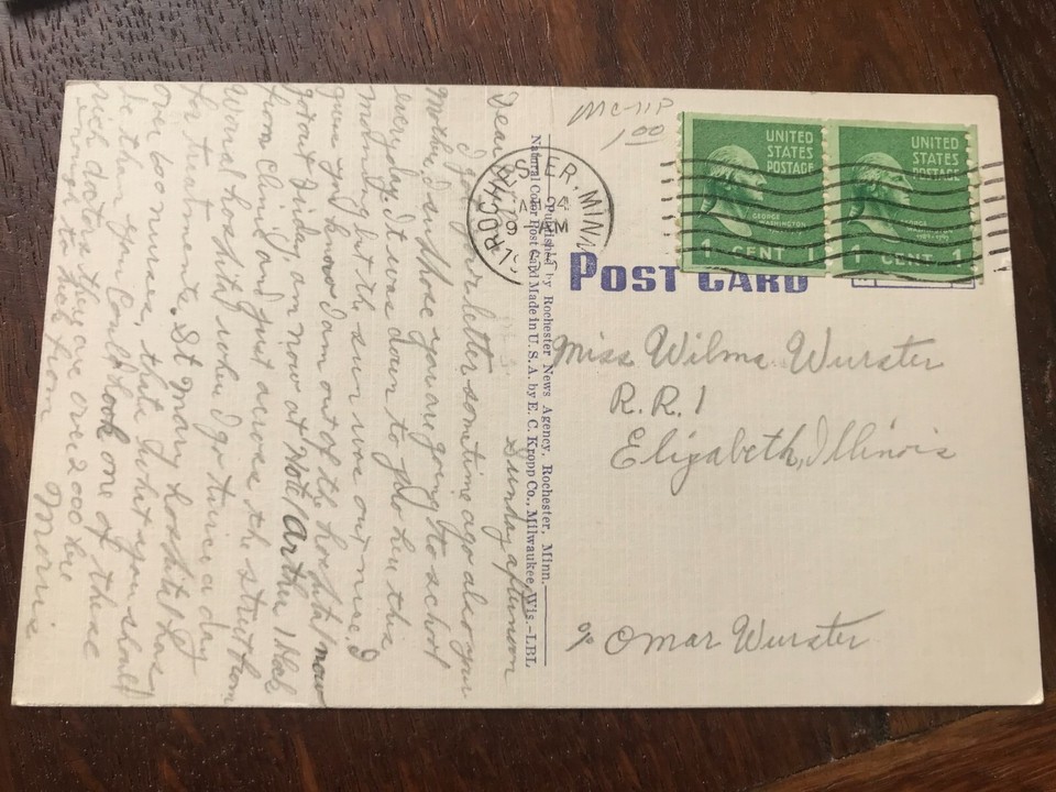 West Wing St Mary's Hospital Rochester Minnesota Postcard | eBay