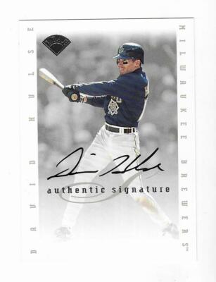David Hulse 1996 LEAF MLB SIGNATURE EXTENDED SERIES AUTOGRAPH CARD ...