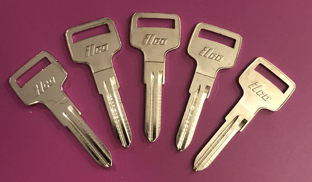 Lot of 5 Ilco Key Blanks Uncut X29-VO73 Volvo Keys made in USA [L] | eBay