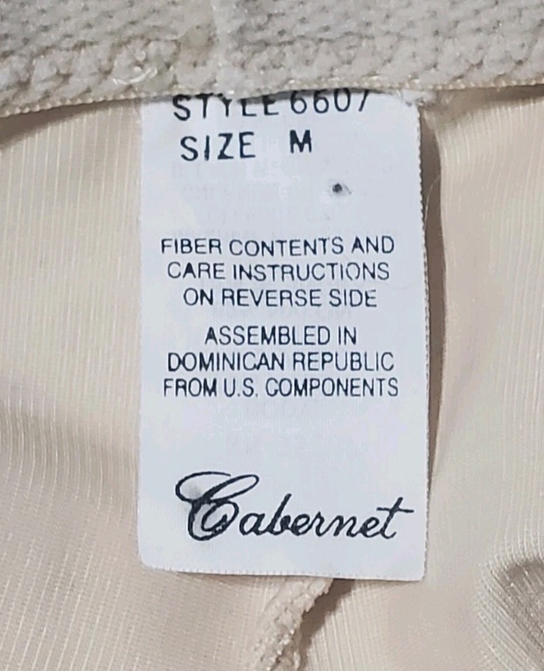 Vintage Cabernet Panty Girdle Long Leg M Beige Lace Cuff Shaper ...