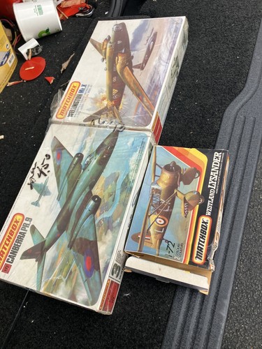 Matchbox Canberra Wellington Lysander 1/72 Model Airplane Kits | eBay