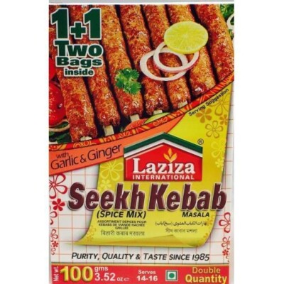 Laziza Seekh Kebab Mix Masala -100g X 6 Packets Best Kebab Guranteed ...
