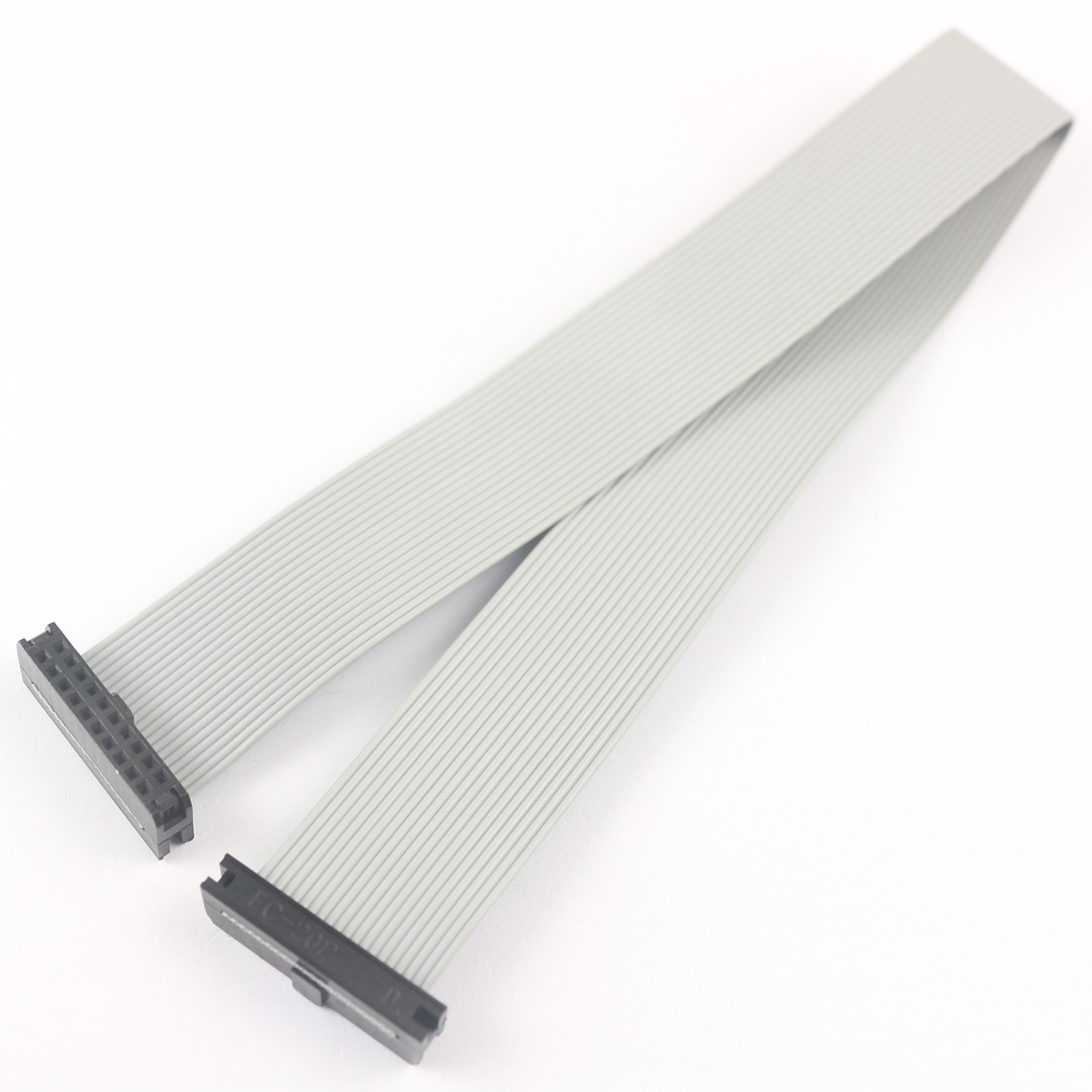2Pcs 2mm Pitch 2x10 Pin 20 Pin 20 Wire IDC Flat Ribbon Cable Length ...