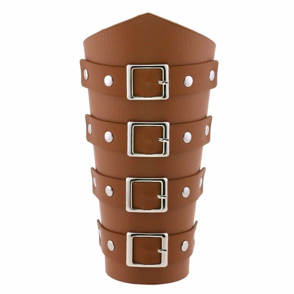1PCS Unisex Rock Wide Bracer Arm Armor Wristband Cuff Steampunk Bangle ...