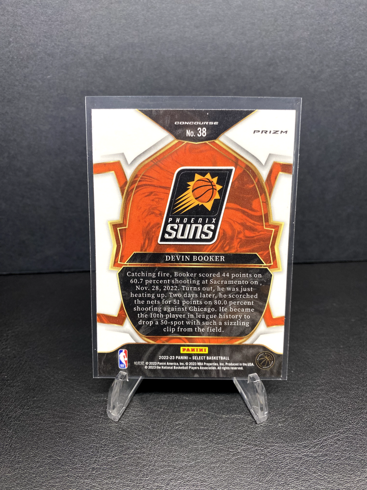 2022-23 Select Devin Booker Red Cracked Ice Prizm Premier Level 138 ...