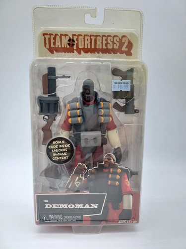 Team Fortress 2 The Demoman Red Action Figure NECA Valve 2012 NEW RARE ...
