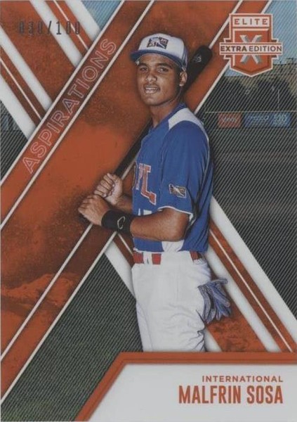 2017 Panini Elite Extra Edition - Aspirations Orange #184 Malfrin Sosa ...