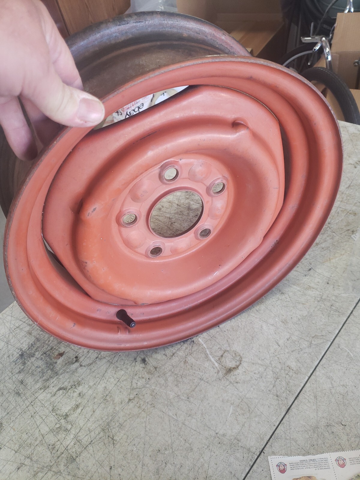 CHEVY RALLY WHEEL RIM 14x6 DD CODE DISC BRAKE CHEVELLE CAMARO SS RARE ...