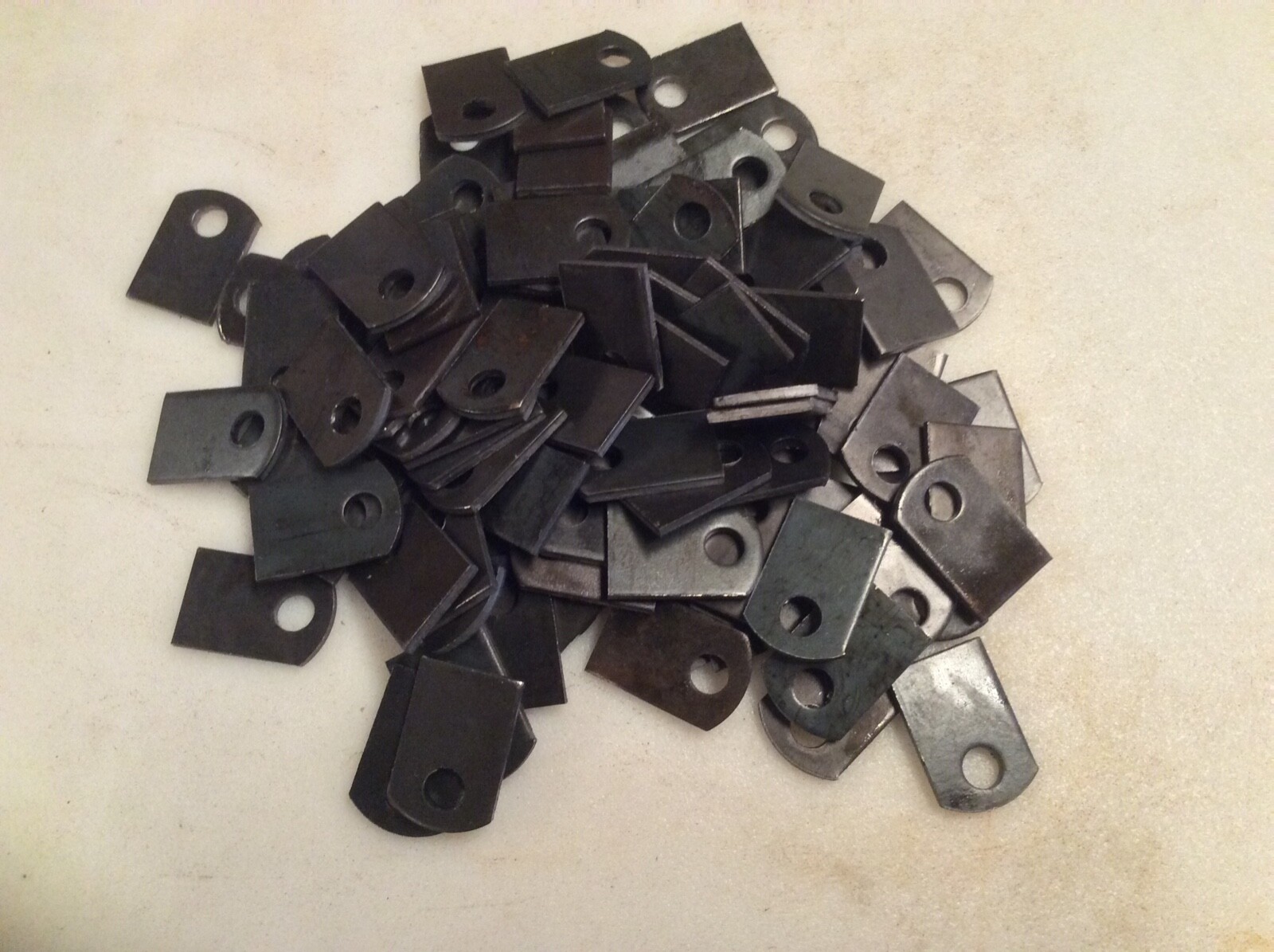 Weld On Steel Flat Tab Brackets - 1" x 1-1/2" x 1/8" thick,3/8 hole ...
