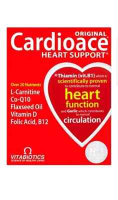 Vitabiotics Cardioace Circulation 30 Tabs Omega-3 Garlic Lycopene Plant ...