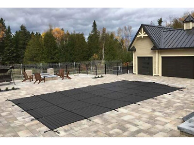 GLI Max Shade Mesh Rectangle Swimming Pool Safety Cover w/ Step ...