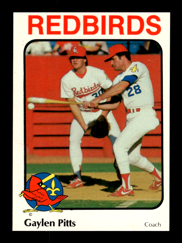 1984 Riley's # 2 Gaylen Pitts Card (ML2) Louisville Redbirds | eBay