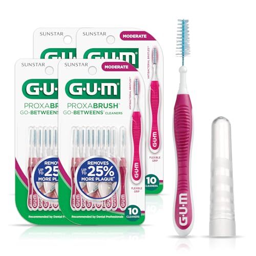 GUM Proxabrush Go-Betweens - Moderate - Interdental Brushes - Soft ...