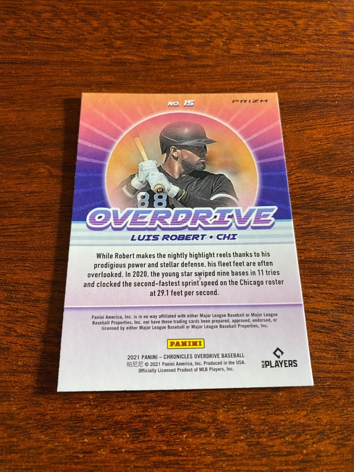 2021 Panini Chronicles Overdrive Pink Pulsar Prizm #15 Luis Robert | eBay