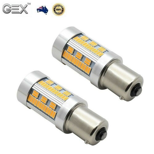 Gex 2 X BAU15S RY10W PY21W 105 LED Amber Indicator Light Bulbs Canbus ...