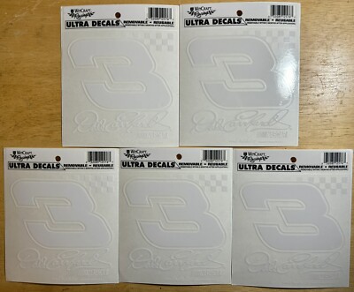 Dale Earnhardt #3 Vintage Ultra Race Decals Lot Of Five (5) 5”x5” New ...