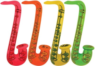 Inflatable Blow Up Saxophone Jazz Music 60s 70s 80 Disco Fancy Dress ...
