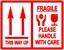 This Way Up / Fragile Please Handle With Care - Packing Stickers ...