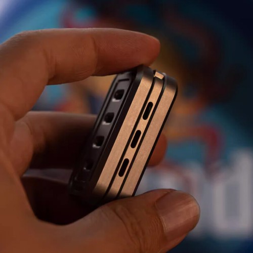 EDC Fork adult stress relieving toy classic metal push card for male ...