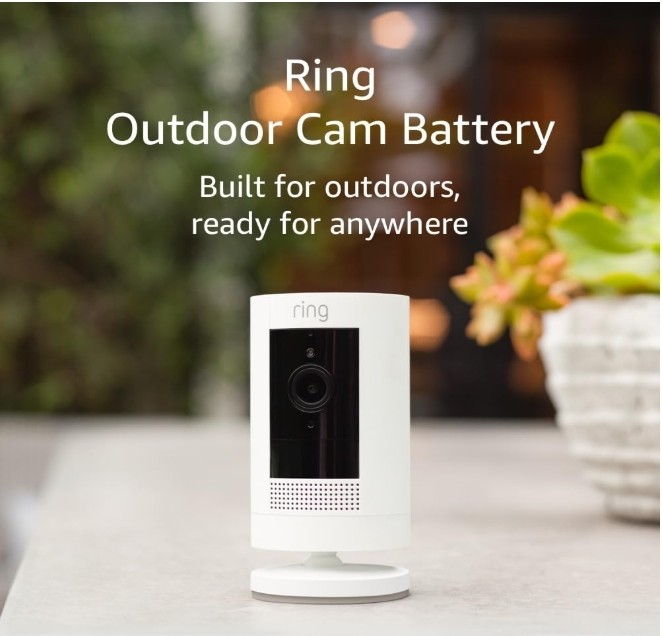 Ring Outdoor Cam (Stick Up Cam) | Weather-Resistant Outdoor Camera ...