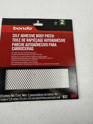 Bondo Self-Adhesive Body Patch, For Large Rust-Outs and Pack, Metallic ...