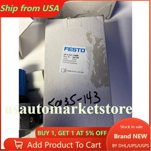 US FREE TAX New FESTO LR-1/4-D-7-MINI 162583 Pressure Regulator | eBay