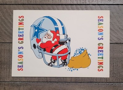 Dallas Cowboys Team Issued Christmas Card -1983!!!! | eBay