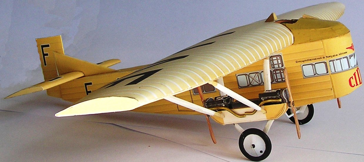 F.121 Jabiru Farman France Airliner Airplane F121 Mahogany Wood Model ...